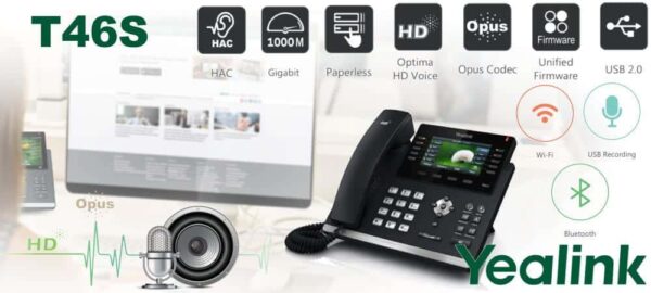 Yealink SIP-T46S IP Phone Dubai | Yealink IP Phones UAE