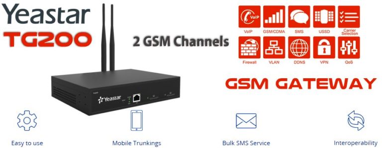 Yeastar TG200 GSM Gateway Dubai | GSM VoIP Gateway UAE