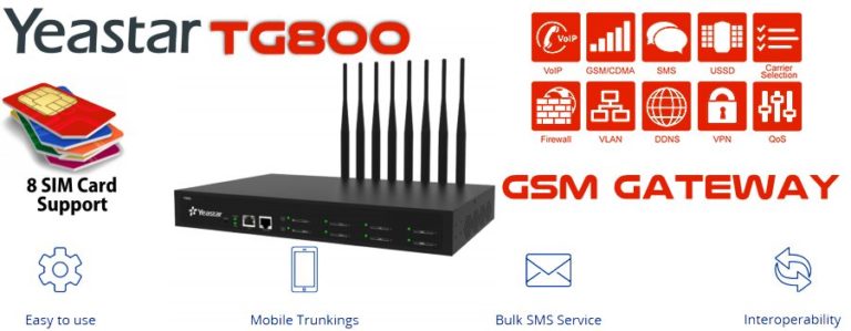 Yeastar TG800 GSM Gateway Dubai | Neogate VoIP GSM Gateway UAE
