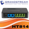 Grandstream HT814 Analog Adaptor Dubai - 4 FXS Port- 2 SIP Accounts