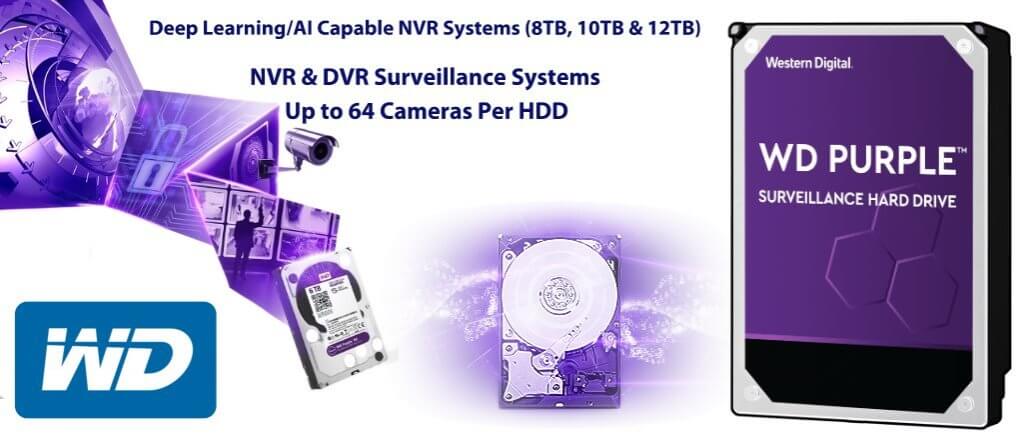 WD CCTV Hard Disk - Surveillance HDD for CCTV - WD Purple Hard Disk