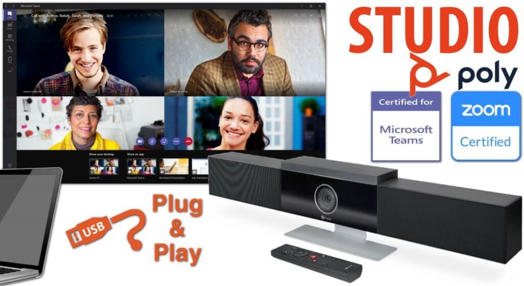 Polycom Studio Dubai UAE -Poly Studio USB Plug & Play 4K Conferencing