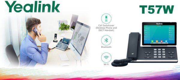 Yealink SIP-T57W IP Phone 7 Inch Screeen ,Wifi & Bluetooth, 29 DSS Key