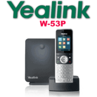 Yealink W53P Dect Phone System Capable for 8 Handsets & 6 Repaeaters