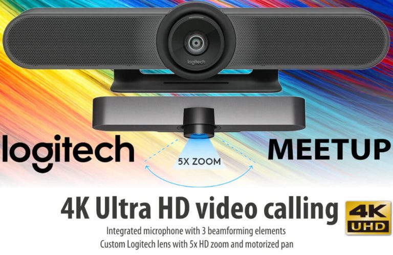 Logitech Meetup Video Conferencing Camera with Inbuilt Mic & Speakers