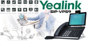 Yealink SIP-VP59 -8 Inch Video Phone with HDMI Port - 3 Party Video Call